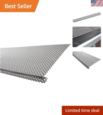 Lock-In Gutter Guard Mesh Screen, Black, 25 Pack, Fits Most Gutter Easy ...