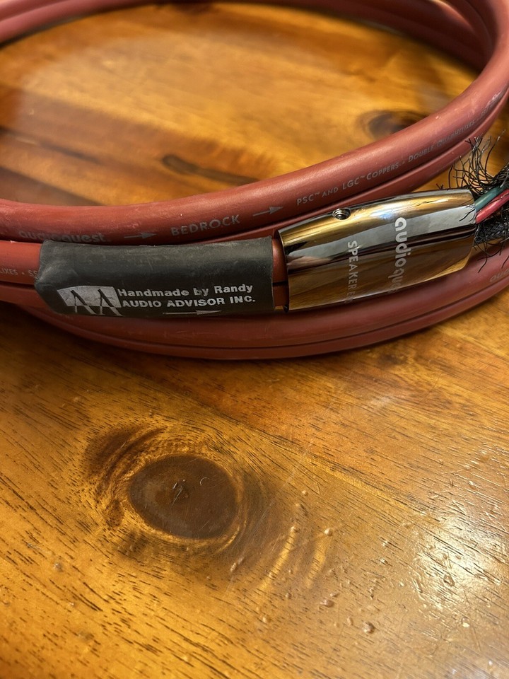 High End audioquest Bedrock Speaker Cable Handmade By Randy Audio ...