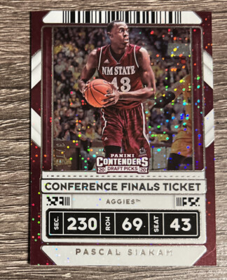 2020 Contenders Draft Picks Pascal Siakam Conference Finals Ticket /75 ...