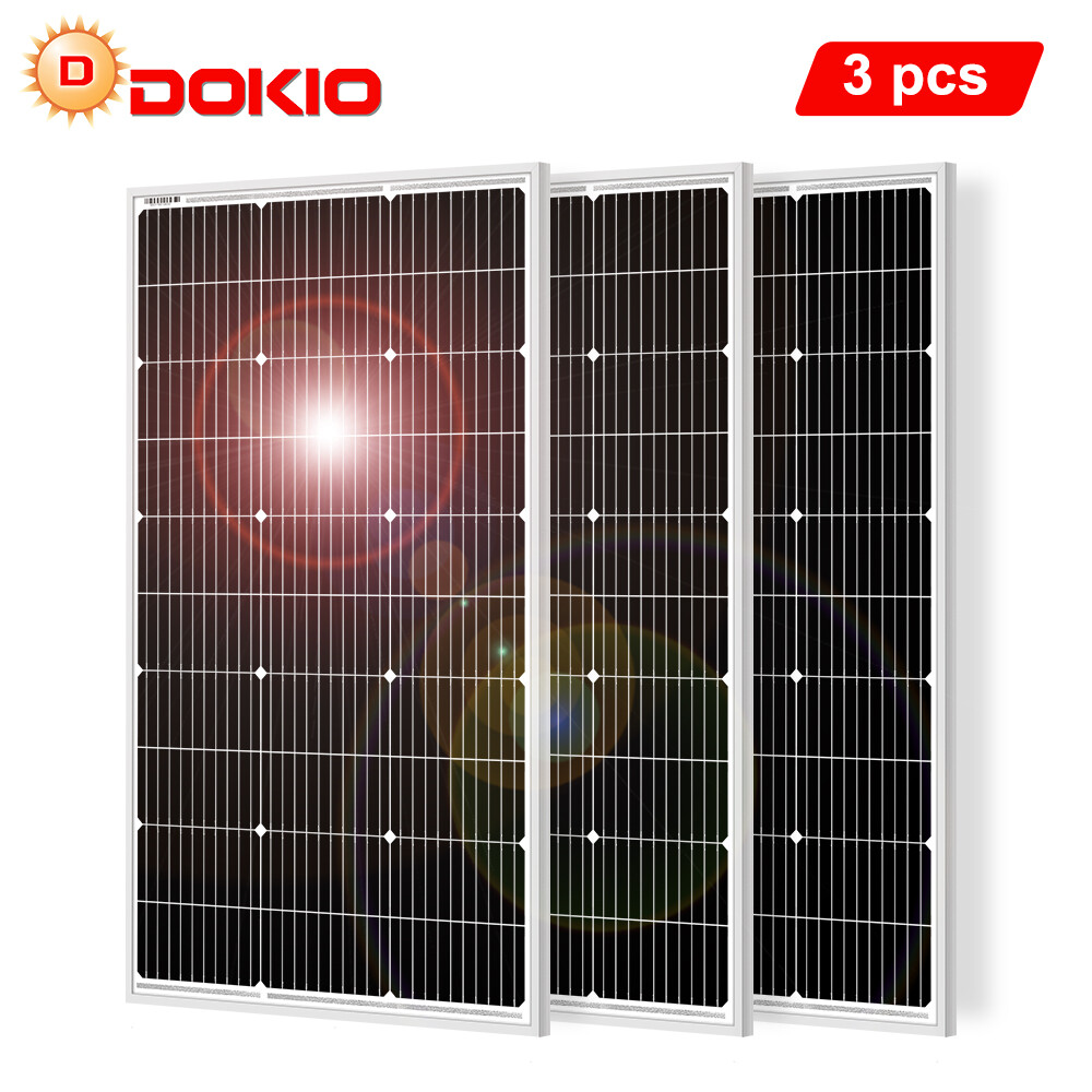 Dokio 100w 200w 400w Mono Solar Panel Monocrystalline for Home/Caravan ...