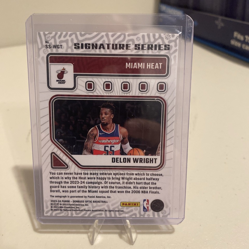 2023-24 Donruss Optic Delon Wright Signature Series Auto #SS-WGT 🏀 ...