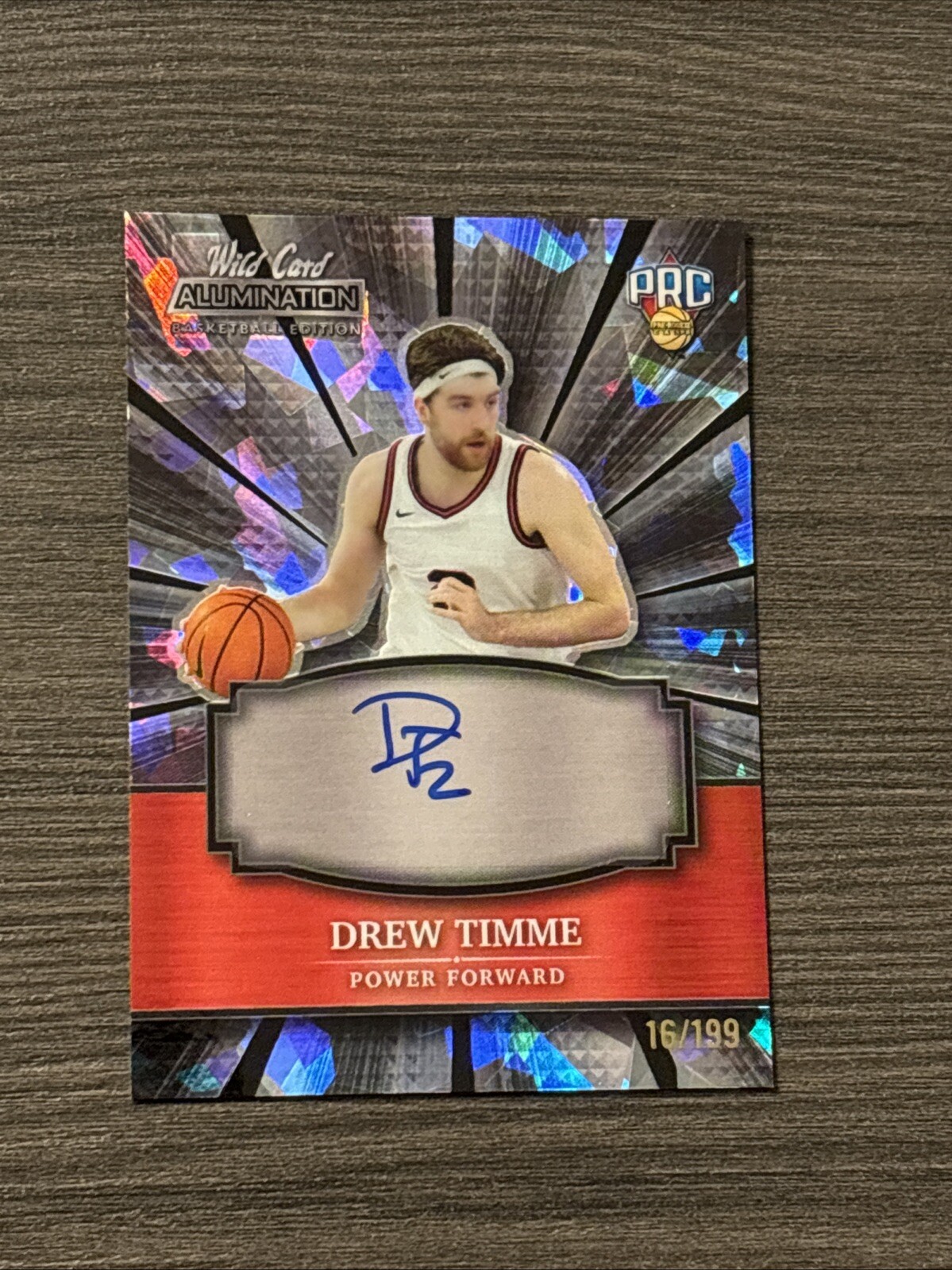 Drew Timme 2021 Wild Card Alumination #SB-5 Starbright Red Chase Blue ...