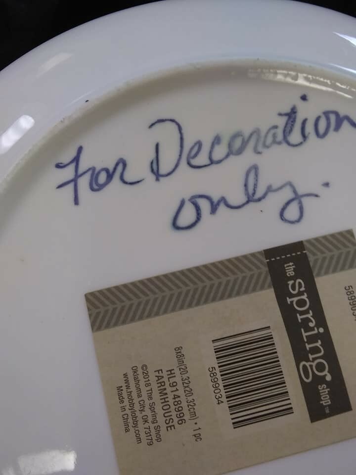 Set of 6 The Spring Shop Hobby Lobby FARM HOUSE Decorative Plates ~ 8 ...