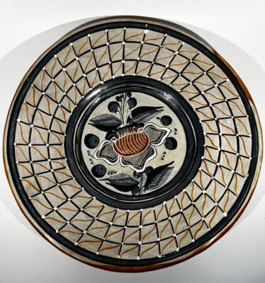 Solis Family Artist Signed Art Pottery Hanging Plate 12" | eBay