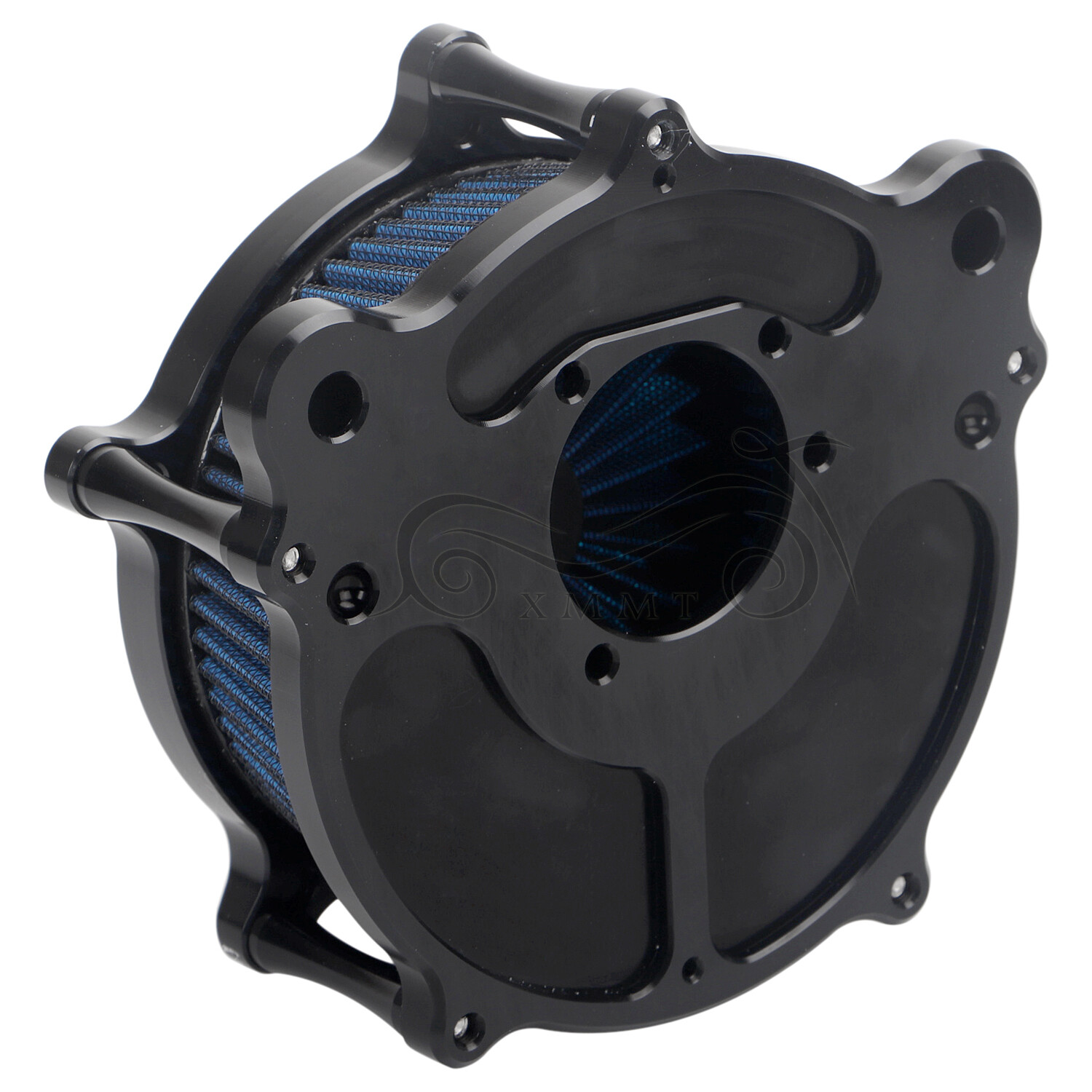 CNC Air Cleaner Blue Intake Filter For Harley Dyna Softail Street ...