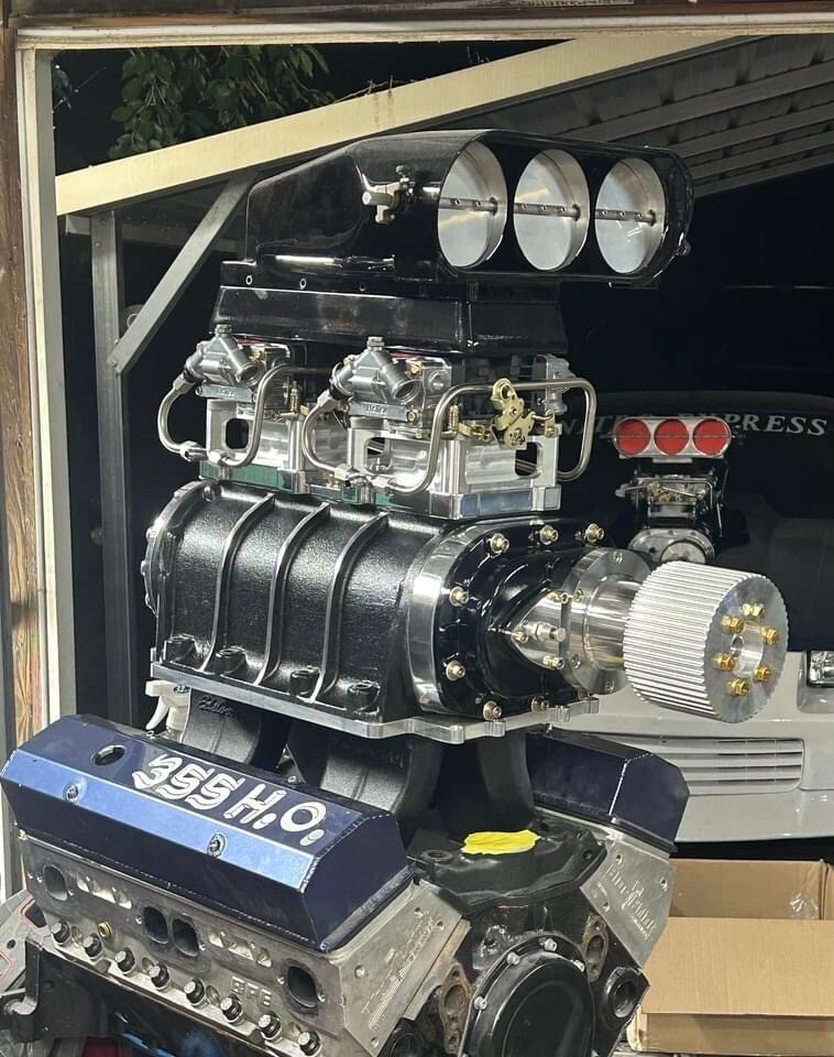 DC Blowers Adapter For Blower Hat / Scoop Fits Dual 4150 Blower Carbs ...