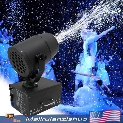 2000w Snow Machine Remote Control Snowflake Spraying Machine Stage Snow ...
