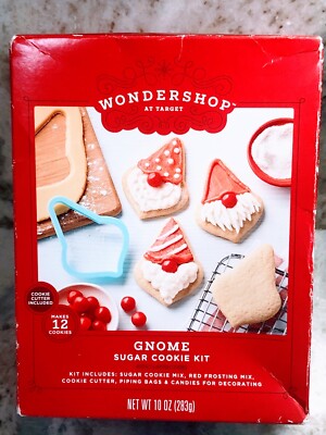 Target-Wondershop Gnome Sugar Cookie Kit . 10oz/283gm. Makes 12 Cookies ...