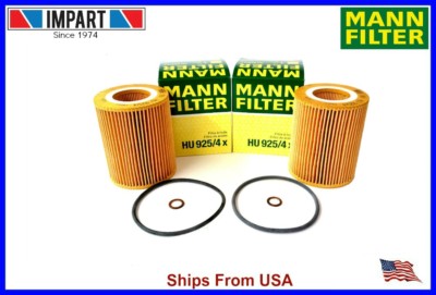 BMW 2 Mann Oil Filter 6 Cylinder HU925/4x 11 42 7 512 300 qty. 2 | eBay