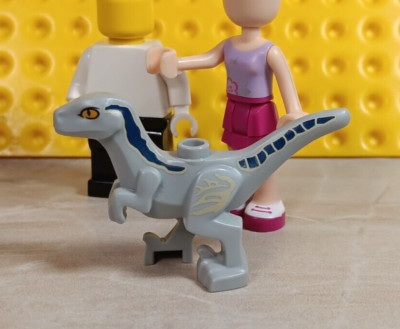 LEGO Baby Blue RAPTOR Dinosaur JURASSIC Stripes Last Movie Toe Up Med ...