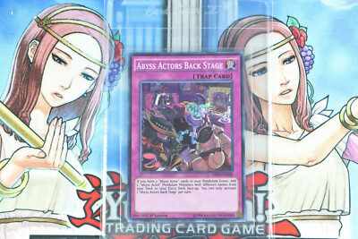 Yugioh Trap Card Abyss Actors Back Stage DESO-EN028 1st Edition Super ...
