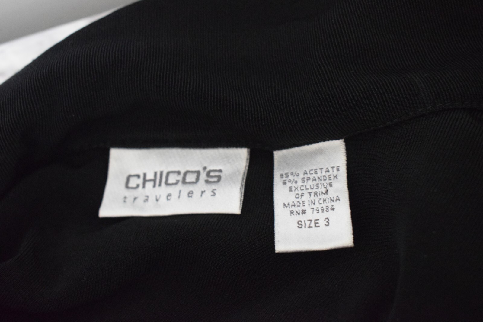 Chico's Travelers La Flor Bonita Cynthia Jacket Hook Close Sz 3(XL ...