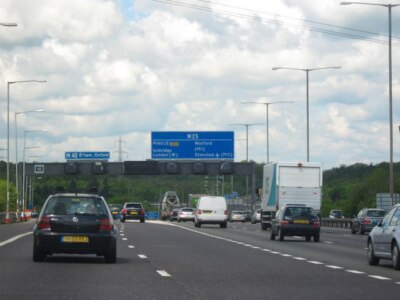 Photo 6x4 Joining The M40 Motorway From The M25 Junction 16 Clockwise ...