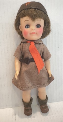 Vintage 1960's Effanbee BROWNIE Girl Scout Doll 8.5" Complete | eBay