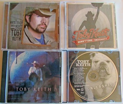 Toby Keith CD Lot of 4, Blue Moon, Honkytonk U, White Trash w ...