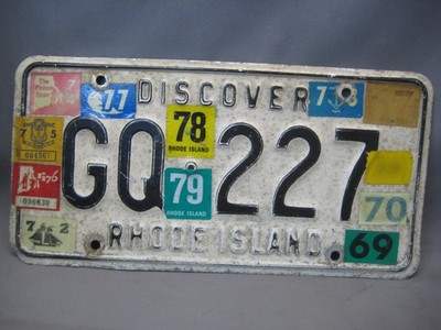 VINTAGE RHODE ISLAND LICENSE PLATE USED CONDITION % | eBay