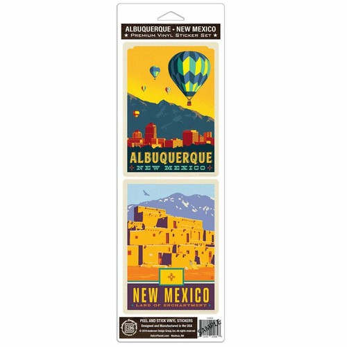 Albuquerque New Mexico Hot Air Balloons Sticker Set of 2 Decals | eBay
