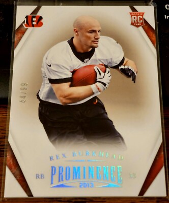 2013 Panini Prominence Platinum /99 Rex Burkhead #177 Rookie RC | eBay