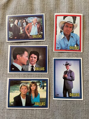 DCC: Dallas TV Show 1981 Trading Cards Lot of 5 Lorimar #19 22 25 26 55 ...