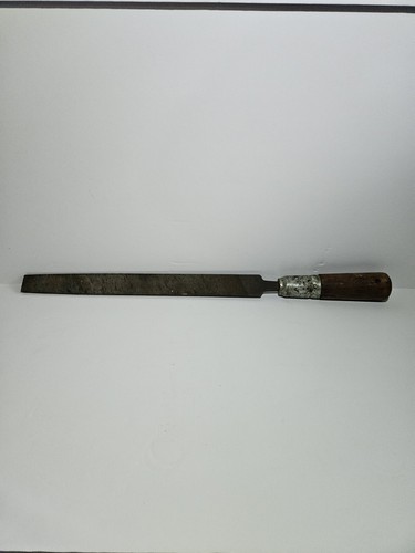 Vintage Super Duty Smooth File 12.75" Made In U.S.A. With Wood Handle ...