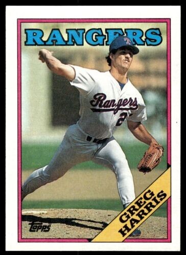 1988 Topps #369 Greg Harris Pitcher Texas Rangers FREE shipping | eBay