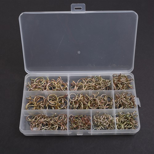 250Pcs 5mm-14mm Spring Clip Fuel Oil Hose Line Air Tube Clamps ...