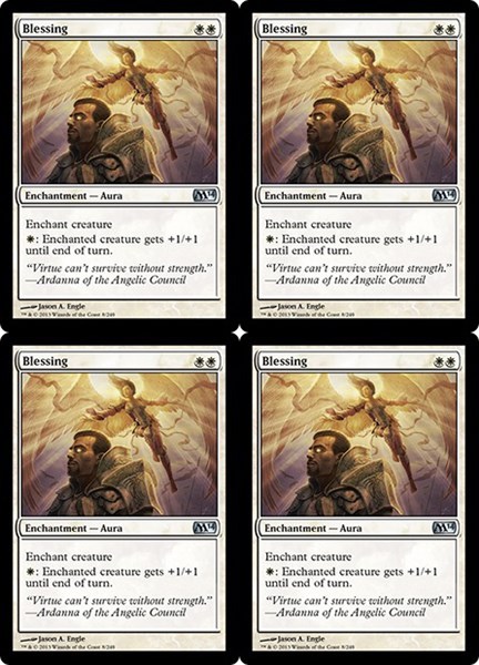 MTG - 4x BLESSING - M14/Core Set 2014 (U) | eBay
