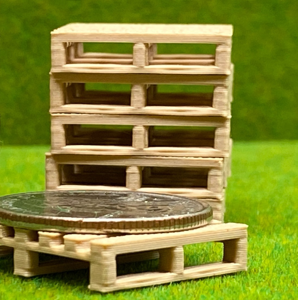 O Scale 3D Printed Pallets and Sacks- 14 Pieces – Freight Yard ...