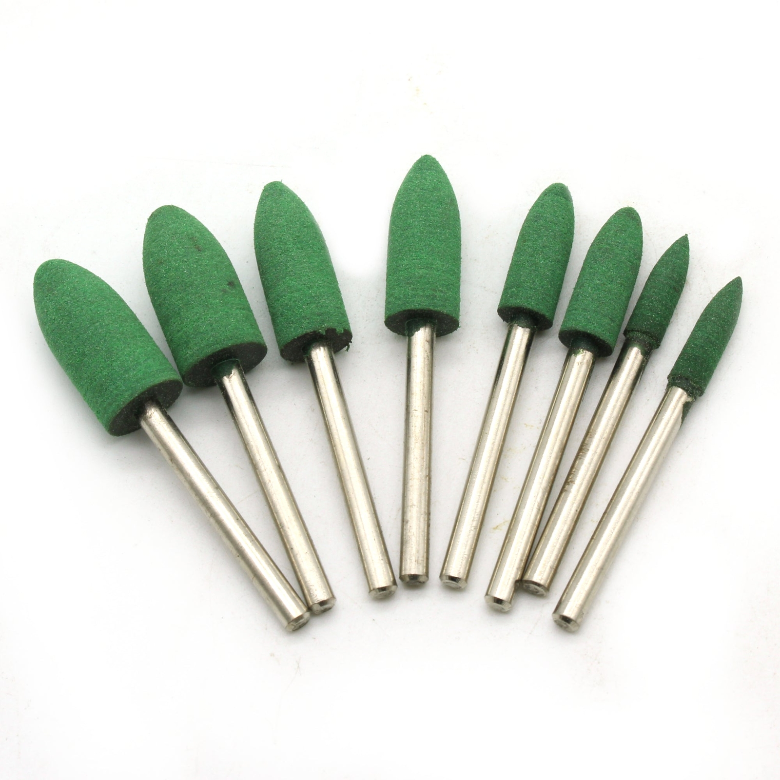 TMAX 16pc RUBBER Polishing Burr 4, 6, 8, 10mm Bullet Cylinder, 1/8 ...