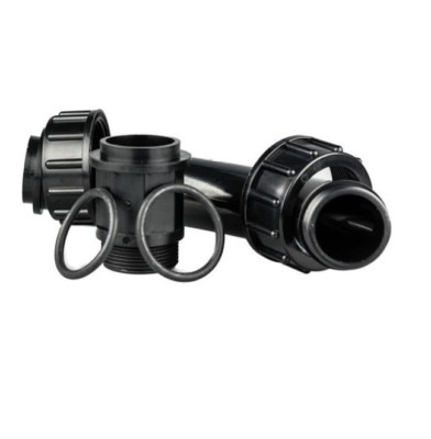 Lacron Swimming Pool Filter Elbow Valve Pipe Kit Black for 1.5 ...