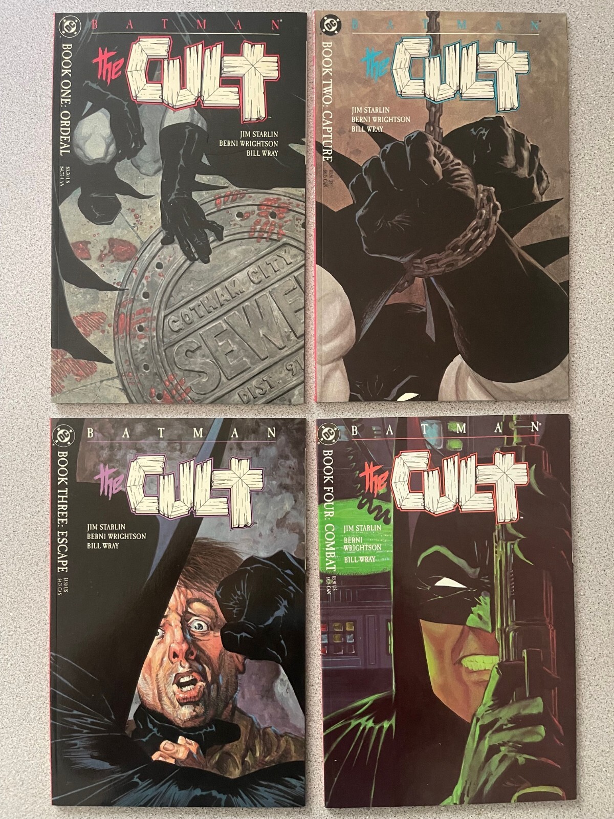 Batman The Cult #1-4 Full Set 1988 1st App Deacon Blackfire Lot of 4 ...