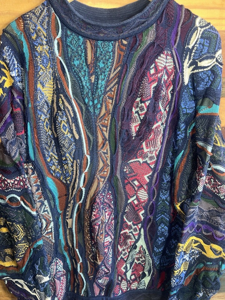 Vintage RARE COOGI Multicolored Crewneck Sweater Size Large COOGI Tags ...