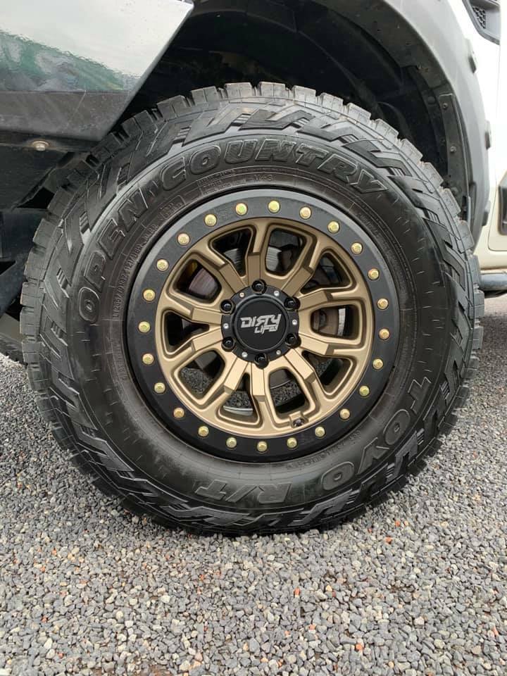 17" Dirty Life DT1 Wheels Gold 17x9 6/139.7 0P Suit Flared Hilux ...
