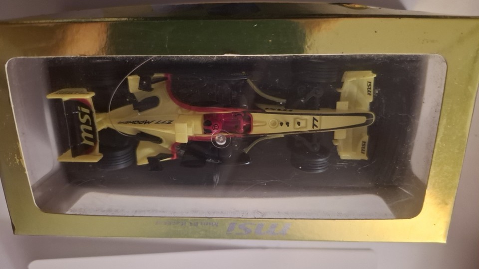 "MSI Z77 MPOWER Mini F1 Race Car RC Radio Commande Neuf Boîte Collection" | eBay