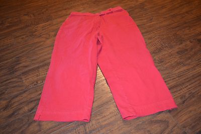 D1- Westbound Red Capris Size 8 | eBay