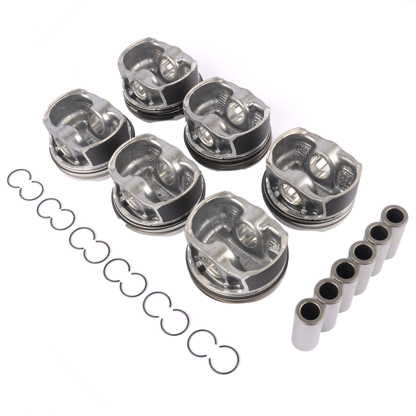 6* Pistons & Rings Set 22mm 84mm STD For BMW N55B30 /N55B30A 135i 335i ...