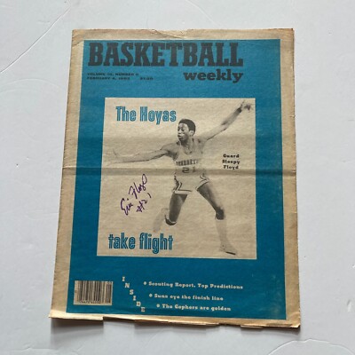 Eric Floyd- Hand Signed, ''Basketball Weekly,' Newspaper Cover Page | eBay