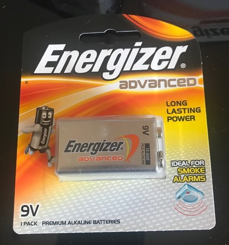 2 X Energizer advanced 9V Premium Alkaline 6LF22 Batteries The most ...
