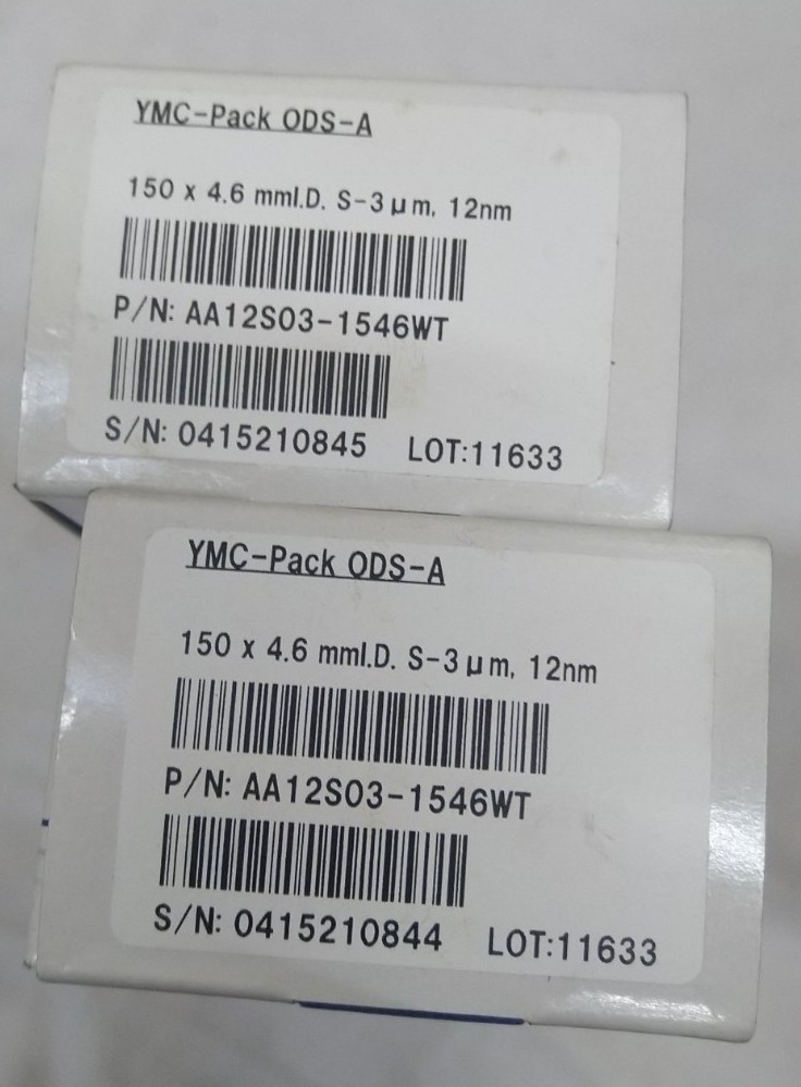 YMC-Pack ODS-A HPLC Column 3 µm, ID 4.6 mm x Length 150 mm P/n: AA12S03 ...
