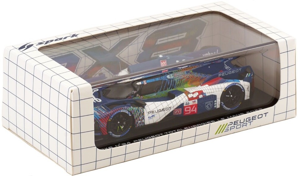 Spark S8730 Peugeot 9X8 #94 'Peugeot TotalEnergies' Le Mans 2023 - 1/43 ...