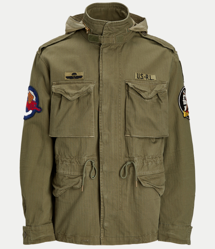 Polo Ralph Lauren Military Army M65 Skull Skeleton Patch Paratroops ...