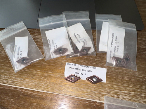 SANDVIK CARBIDE INSERTS QUANTITY 12 DNMG442 QM 1115 DNMG 15 06 08-QM ...