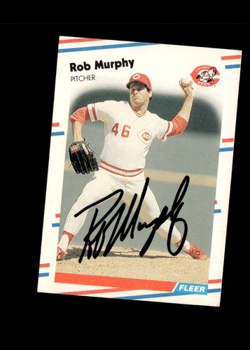 Rob Murphy 1988 Fleer Reds authentic autographed card | eBay