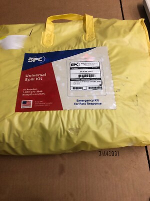 Brady Spc Economy Portable Spill Kit, Allwik Universal, 5 Gal SKAPP | eBay