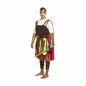 Adult Roman Soldier Mens Fancy Dress Up Stag Do Outfit Costume ...
