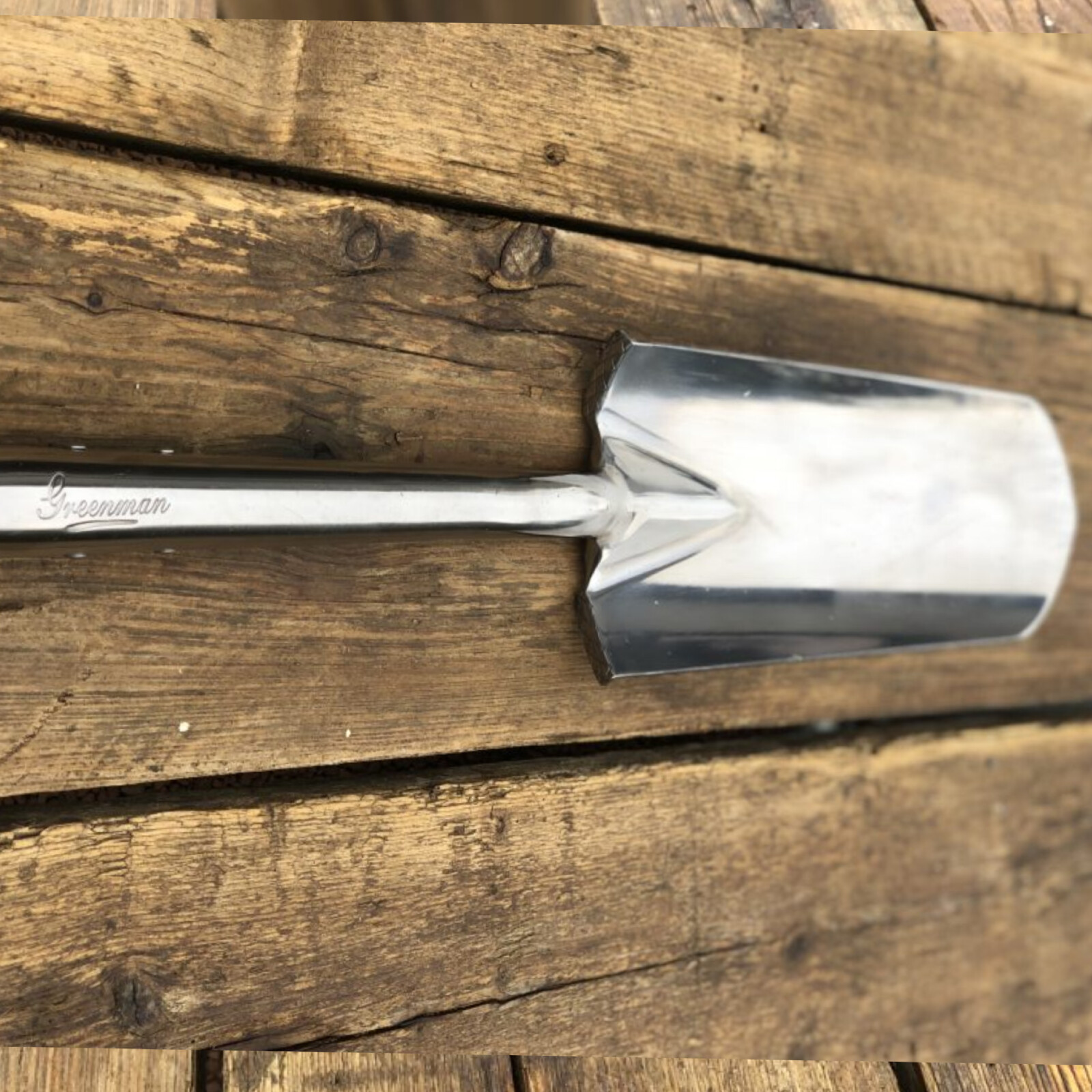 Old Poachers Spade Planting Greenman Stainless Steel Rabbiting Filled ...