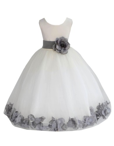Wedding Flower Girl Dress Birthday Girl Dresses Gradation Pageant Rose ...