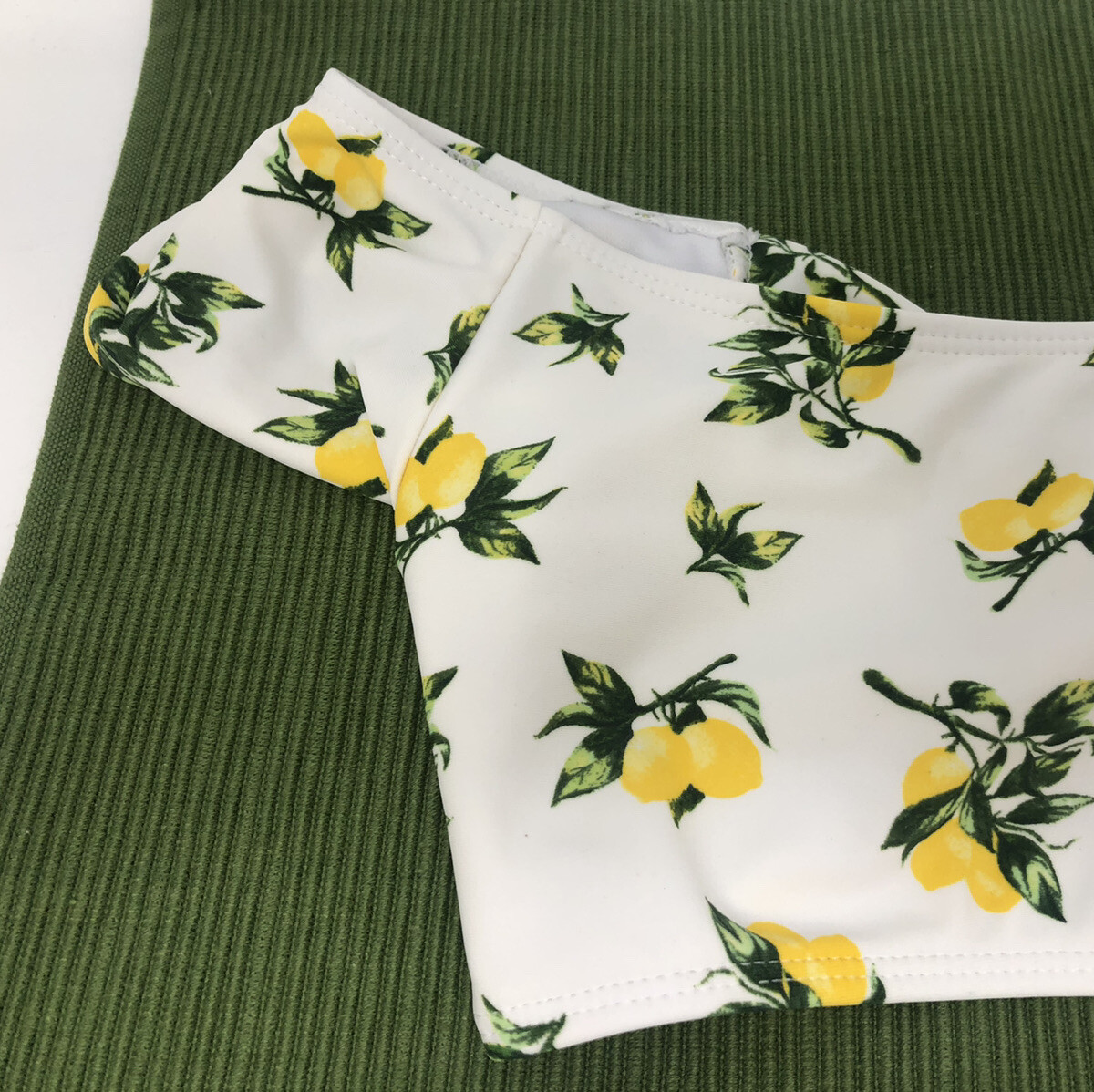 Lemon Swimsuit Top Lemon Bikini Top Lemon Swimwear Wh… - Gem