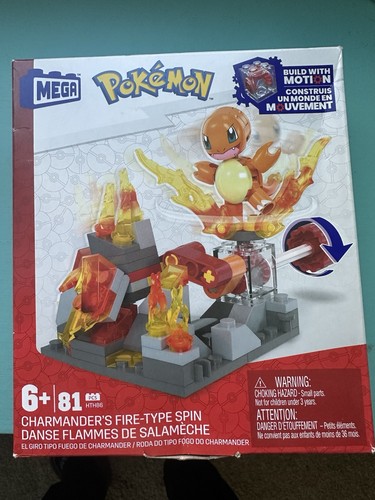 Mega Pokemon Charmander’s Fire-Type Spin Build With Motion 81 Pcs ...