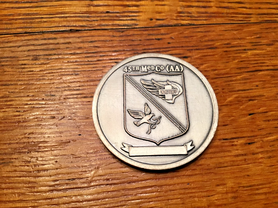 Military Challenge Coin- 45th Company Air Ambulance 45th Med Co. | eBay